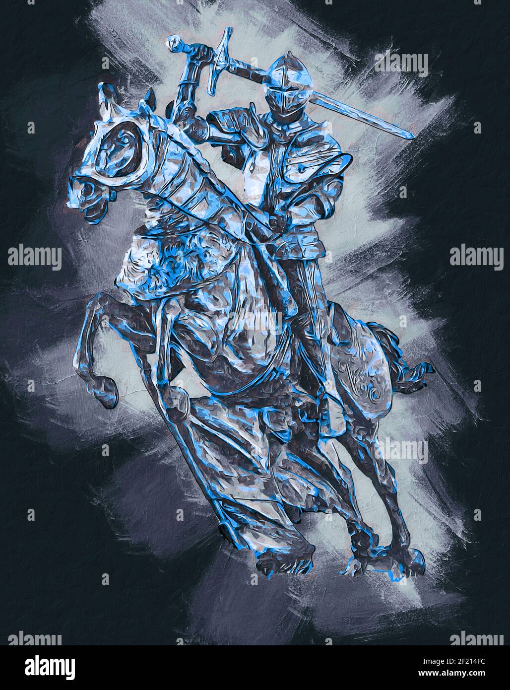Cavalry charging medieval hi-res stock photography and images - Alamy