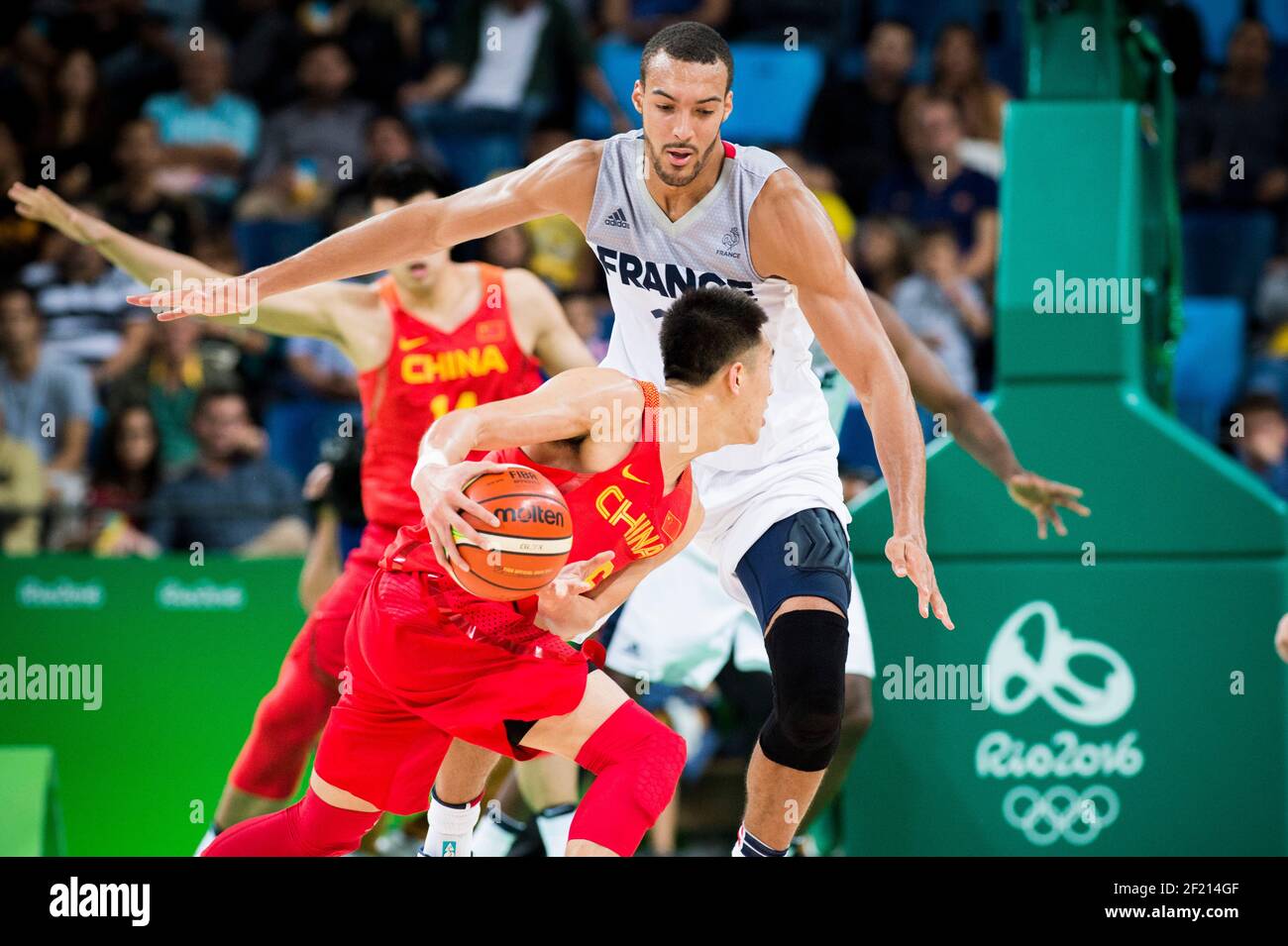 Rudy Gobert of France during the Olympic Games RIO 2016, Basketball Men ...