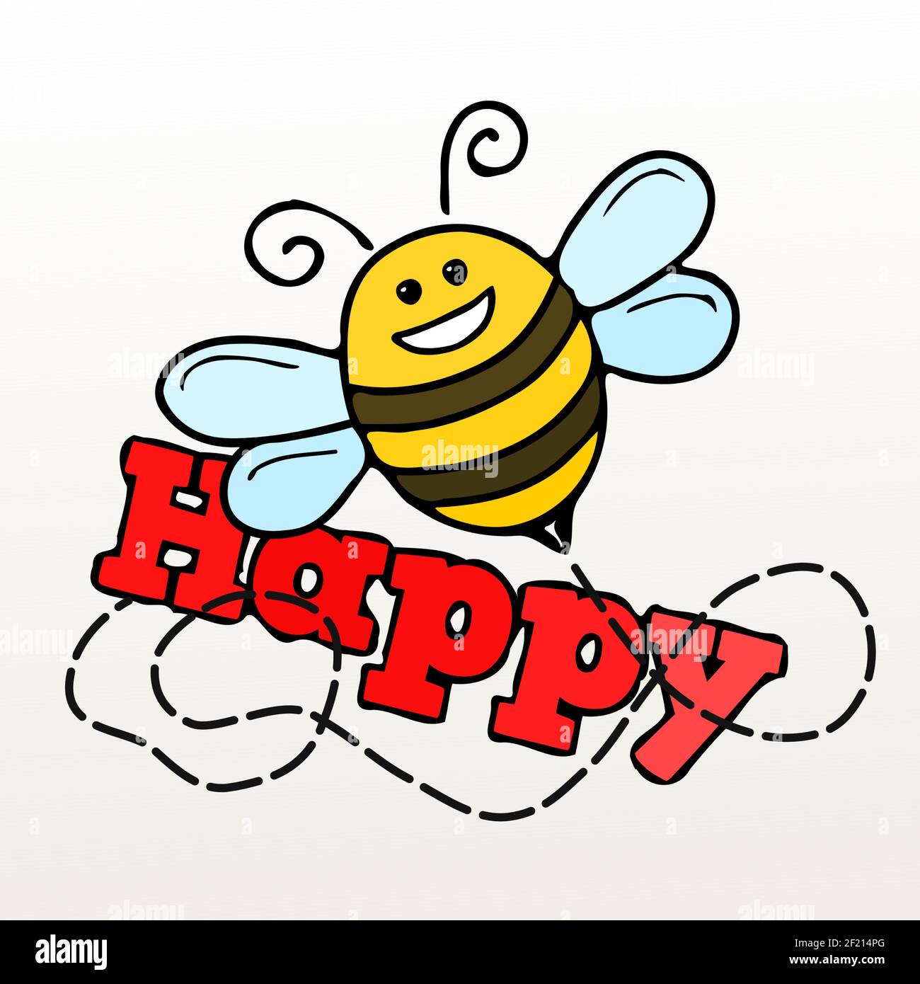 Bee line drawing hi-res stock photography and images - Alamy