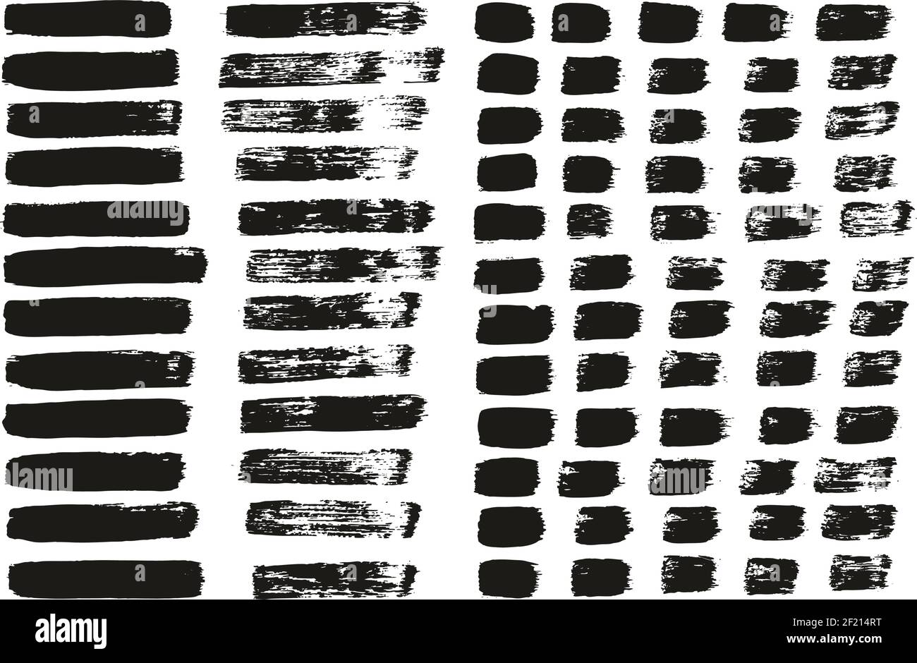 Flat Paint Brush Thin Straight Lines High Detail Abstract Vector ...