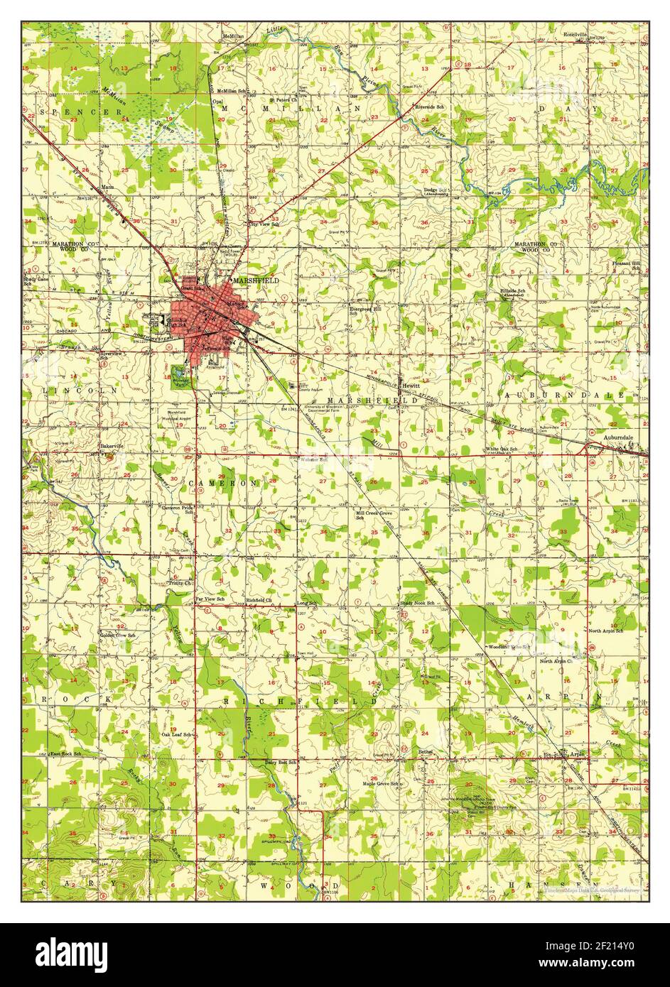 Map of marshfield hi-res stock photography and images - Alamy