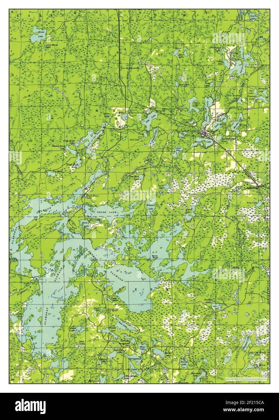 Map of mercer wisconsin hi-res stock photography and images - Alamy