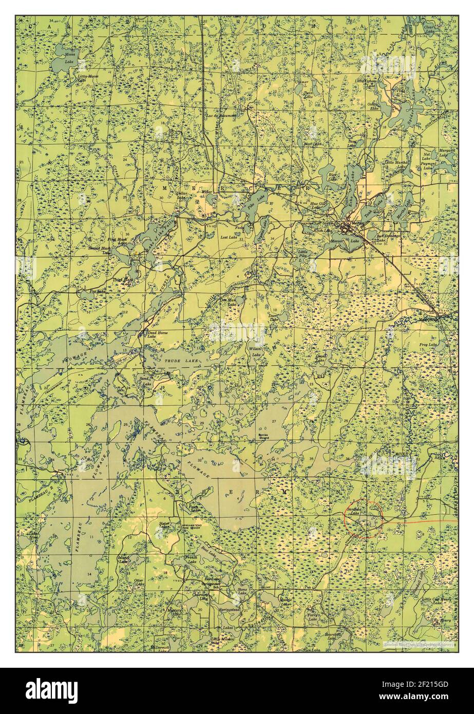 Map of mercer wisconsin hi-res stock photography and images - Alamy