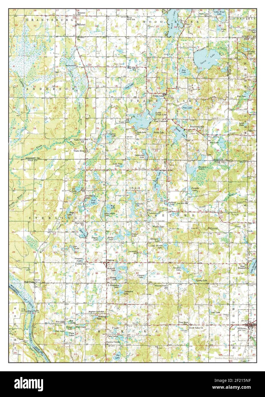 Map of milltown wisconsin hi-res stock photography and images - Alamy