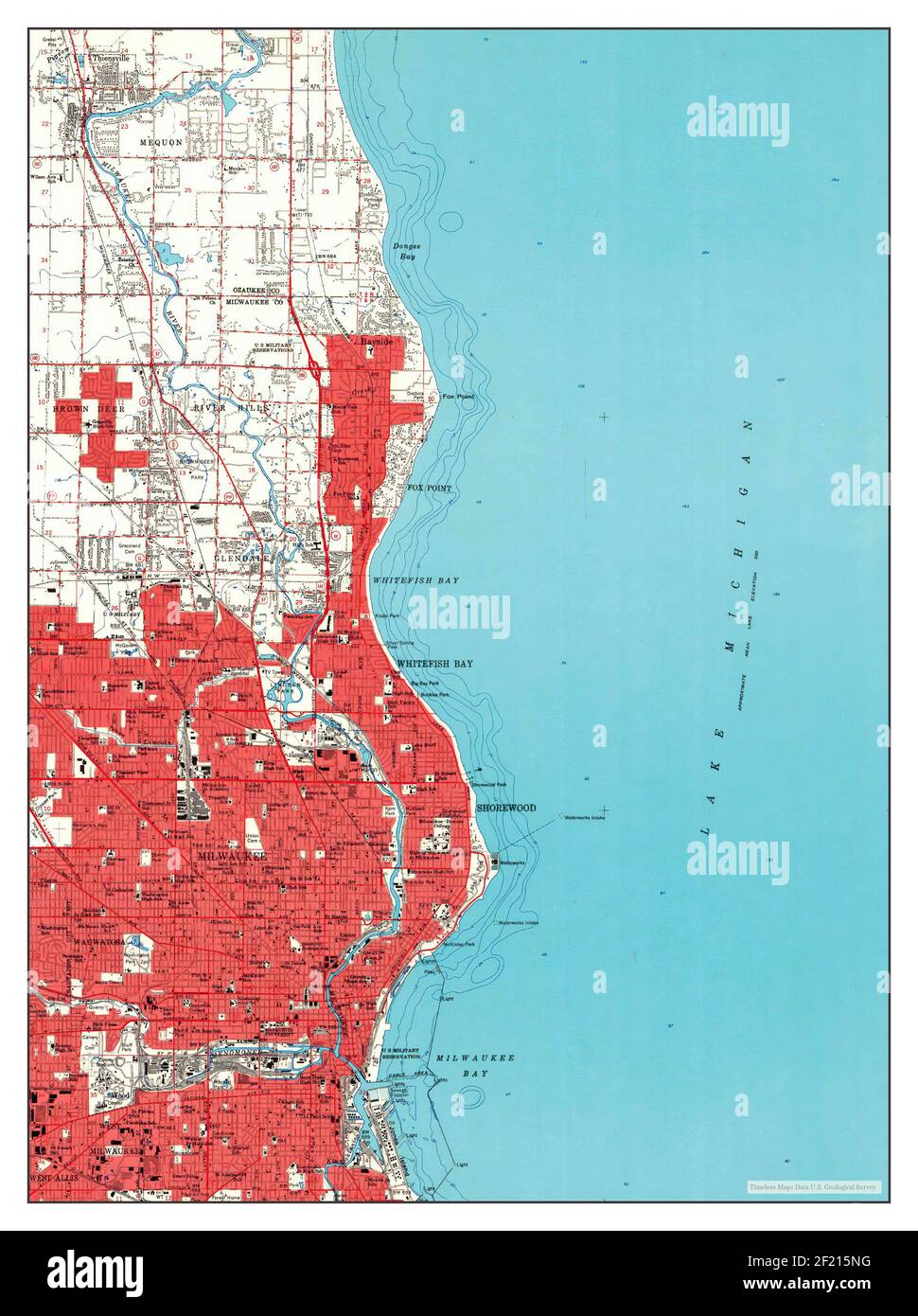 Milwaukee street map hi-res stock photography and images - Alamy