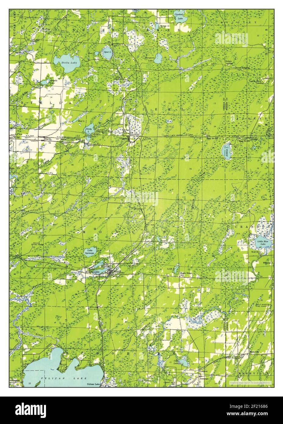 Monico, Wisconsin, map 1940, 1:48000, United States of America by ...