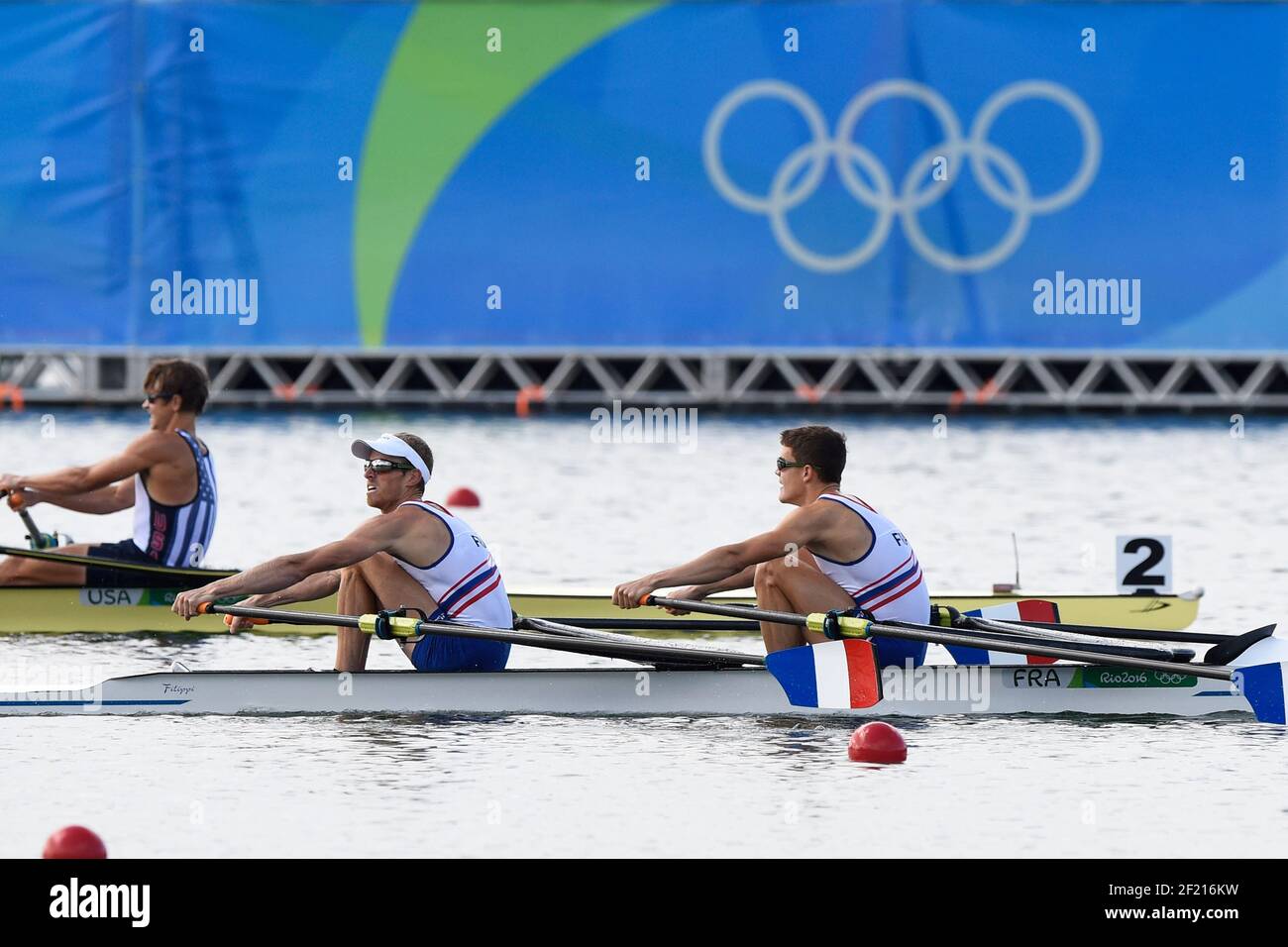 France's Pierre Houin and Jeremie Azou compete in Rowing Men's ...