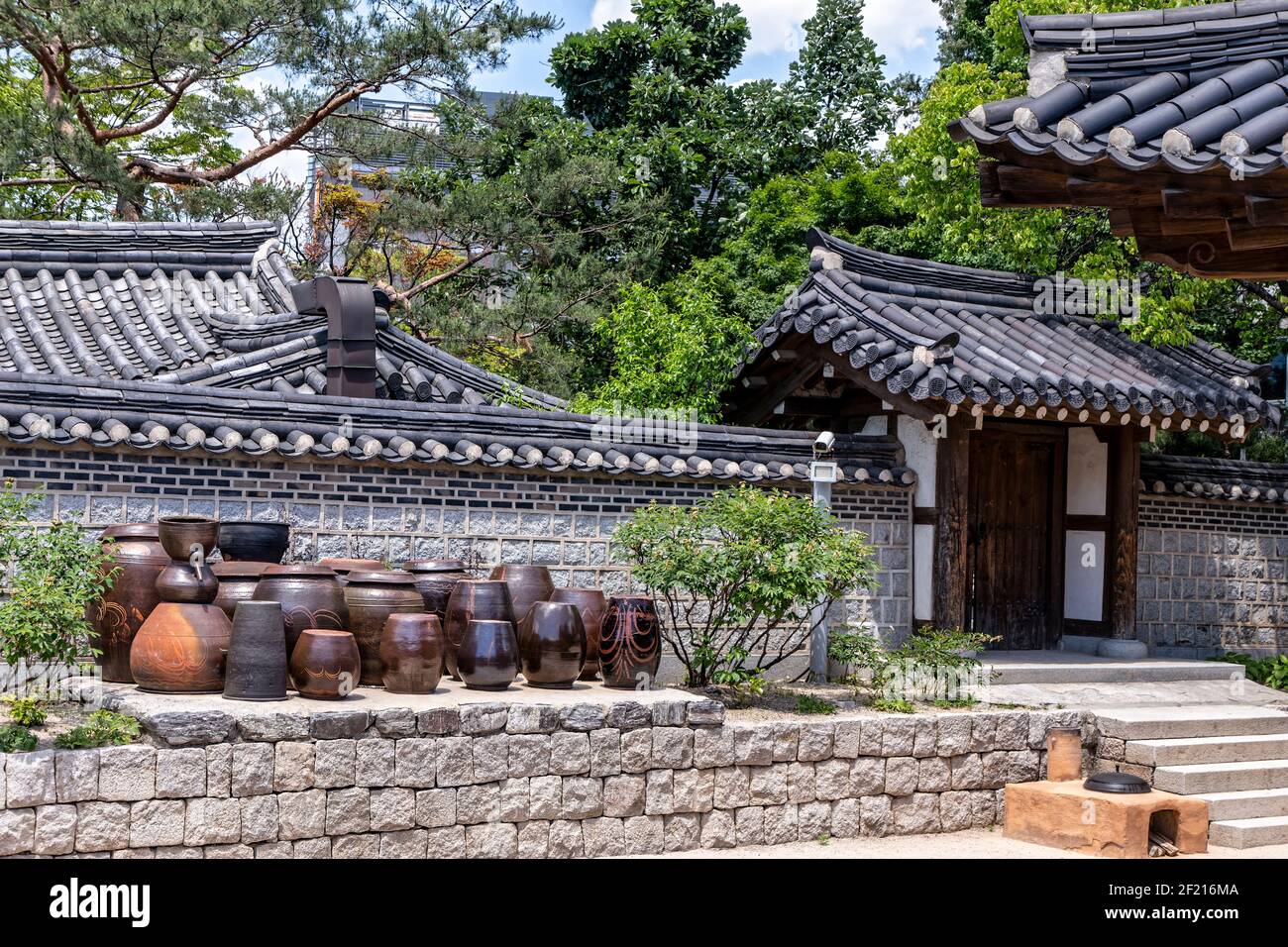 Seoul, South Korea. 26th May, 2017. Namsangol Hanok Village is located ...