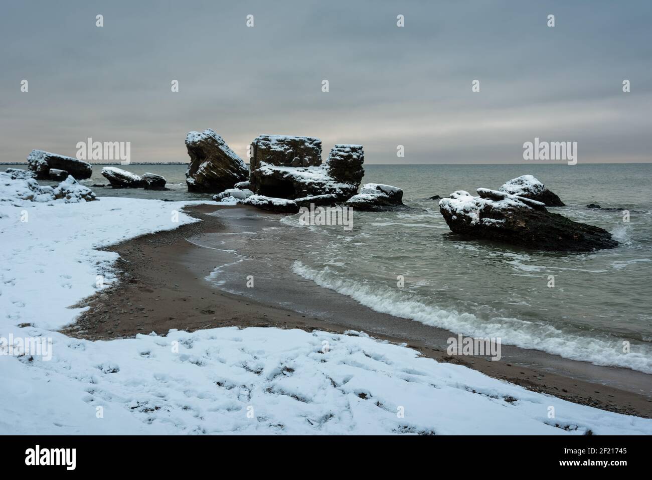 Abandoned military northern fort in a winter Stock Photo - Alamy