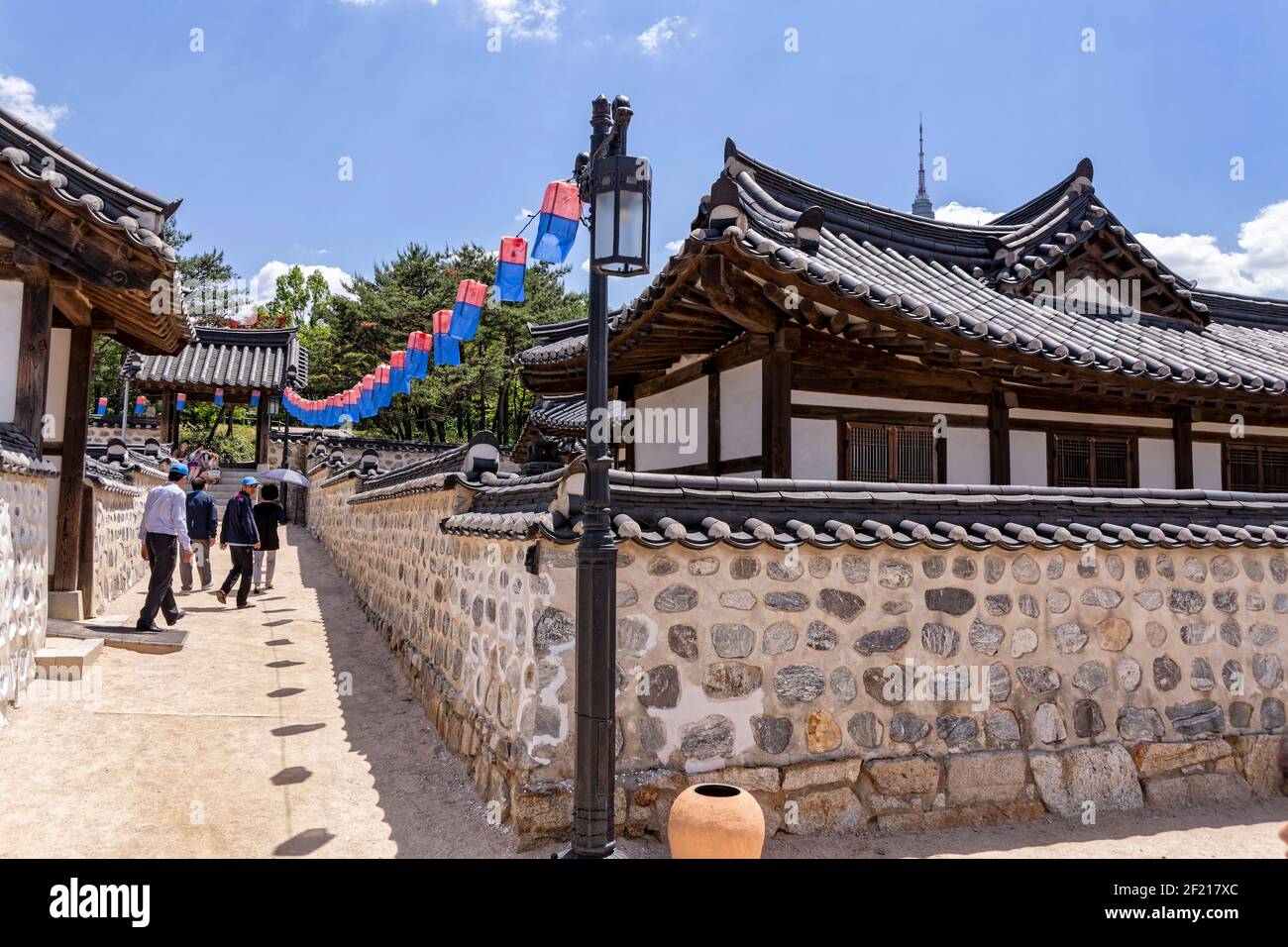 Seoul, South Korea. 26th May, 2017. Namsangol Hanok Village is located ...