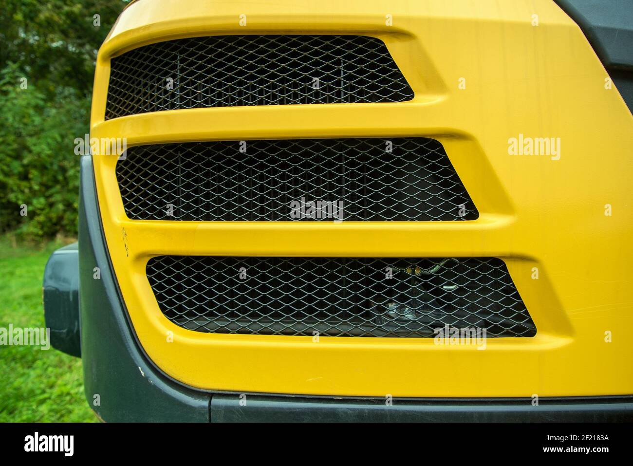 Excavator body part in countryside Stock Photo - Alamy
