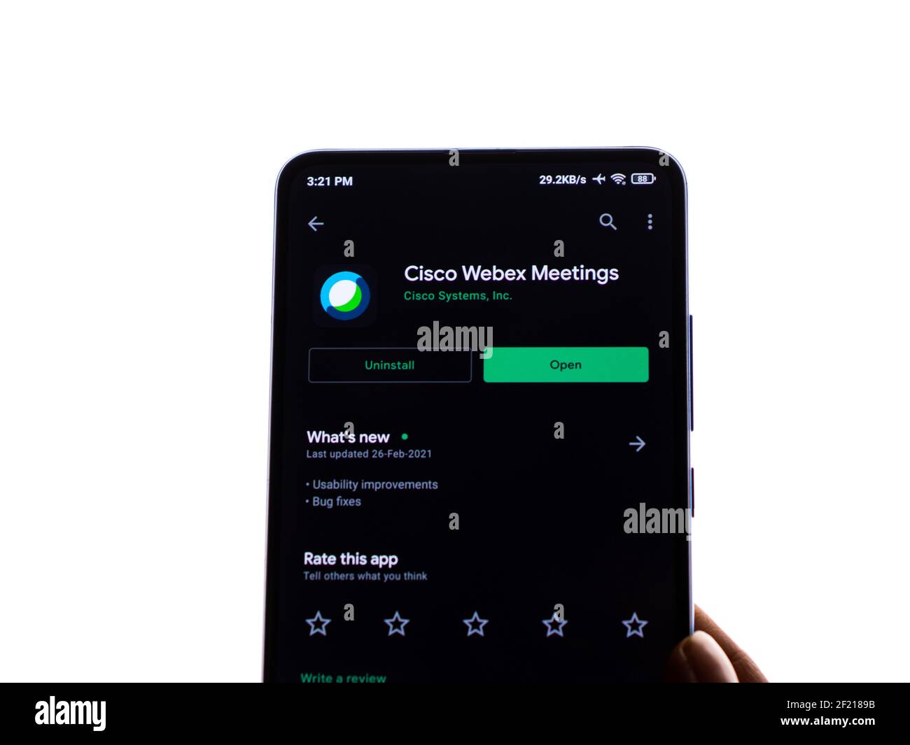 Assam, india - March 10, 2021 : Webex Meetings logo on phone screen ...