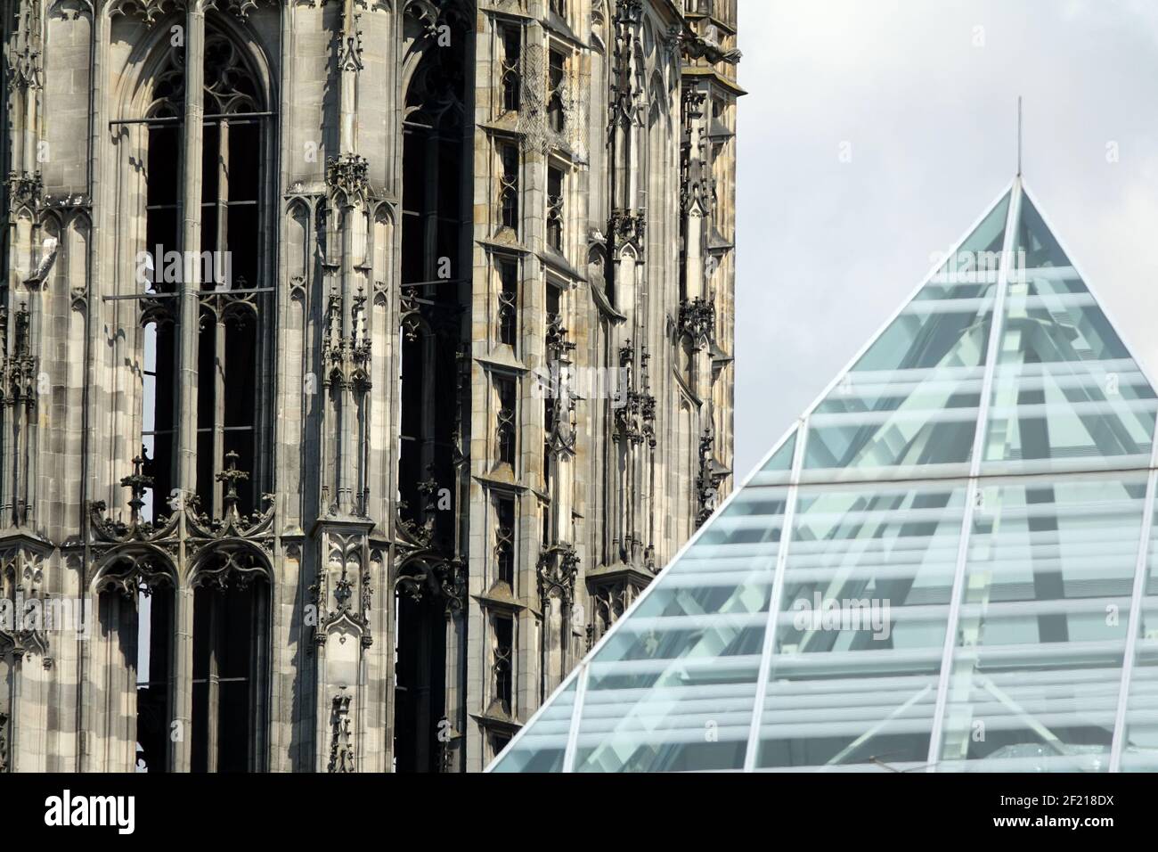 City library and minster in Ulm Stock Photo - Alamy