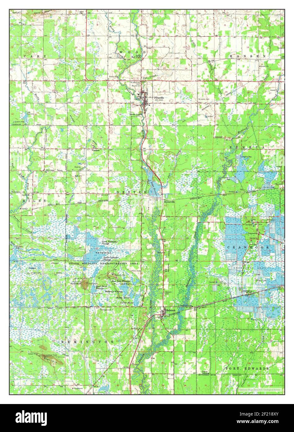 Map of pittsville Cut Out Stock Images & Pictures - Alamy