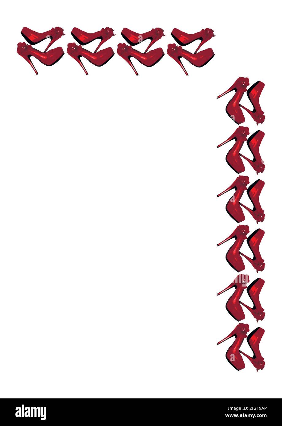 High heel red on white Stock Vector Images - Alamy