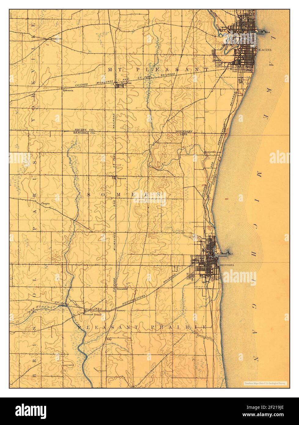 Racine Wisconsin Map