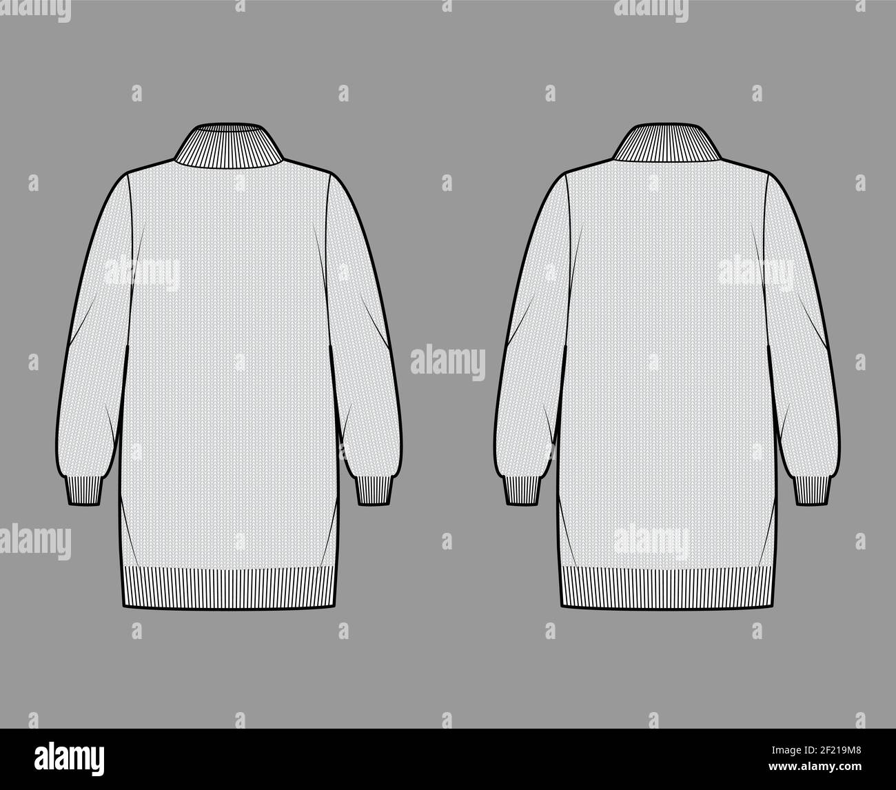 Rib dress Stock Vector Images - Alamy