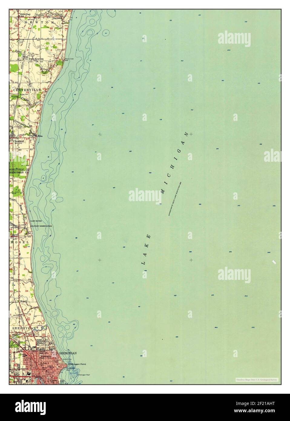 Map of sheboygan hi-res stock photography and images - Alamy