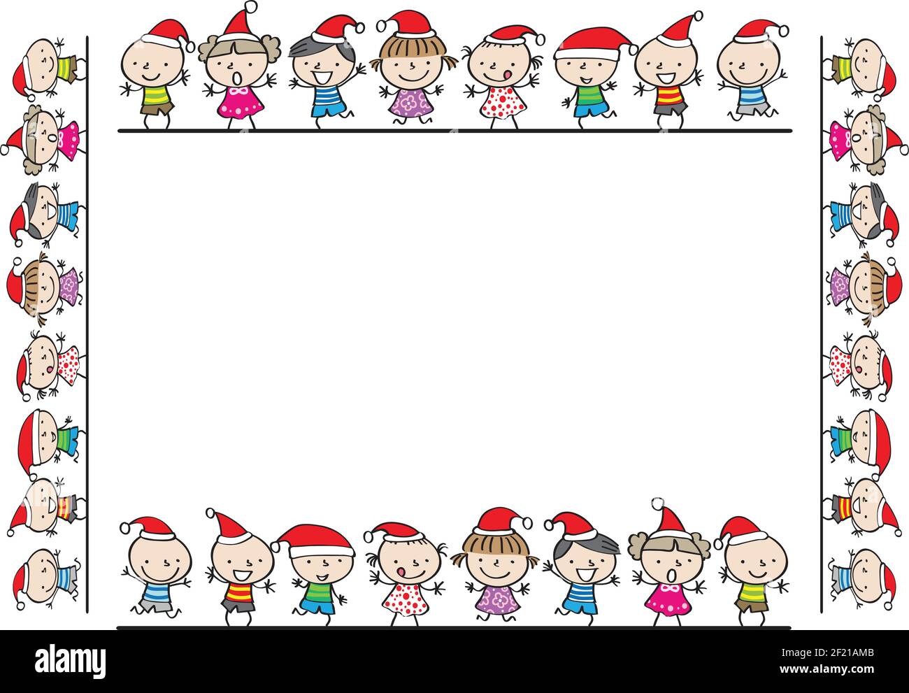 Cartoon Christmas Borders