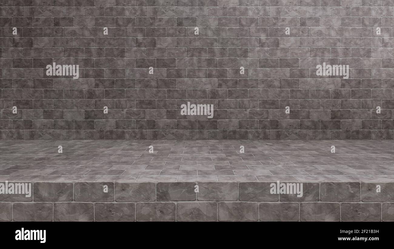 Empty modern studio table room background, product display with copy ...