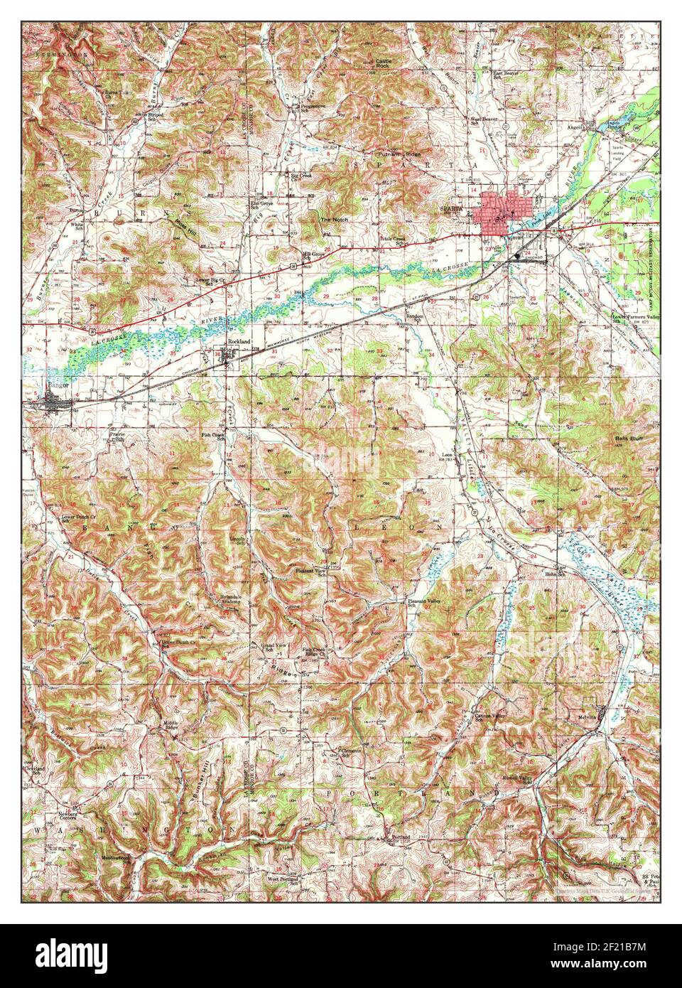 Sparta, Wisconsin, map 1947, 1:62500, United States of America by ...