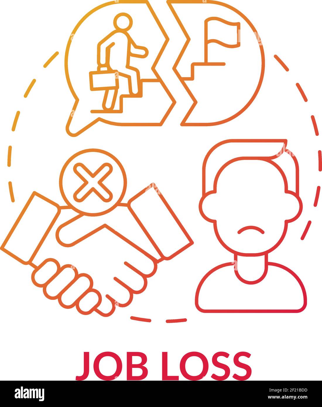 Job loss concept icon Stock Vector Image & Art - Alamy