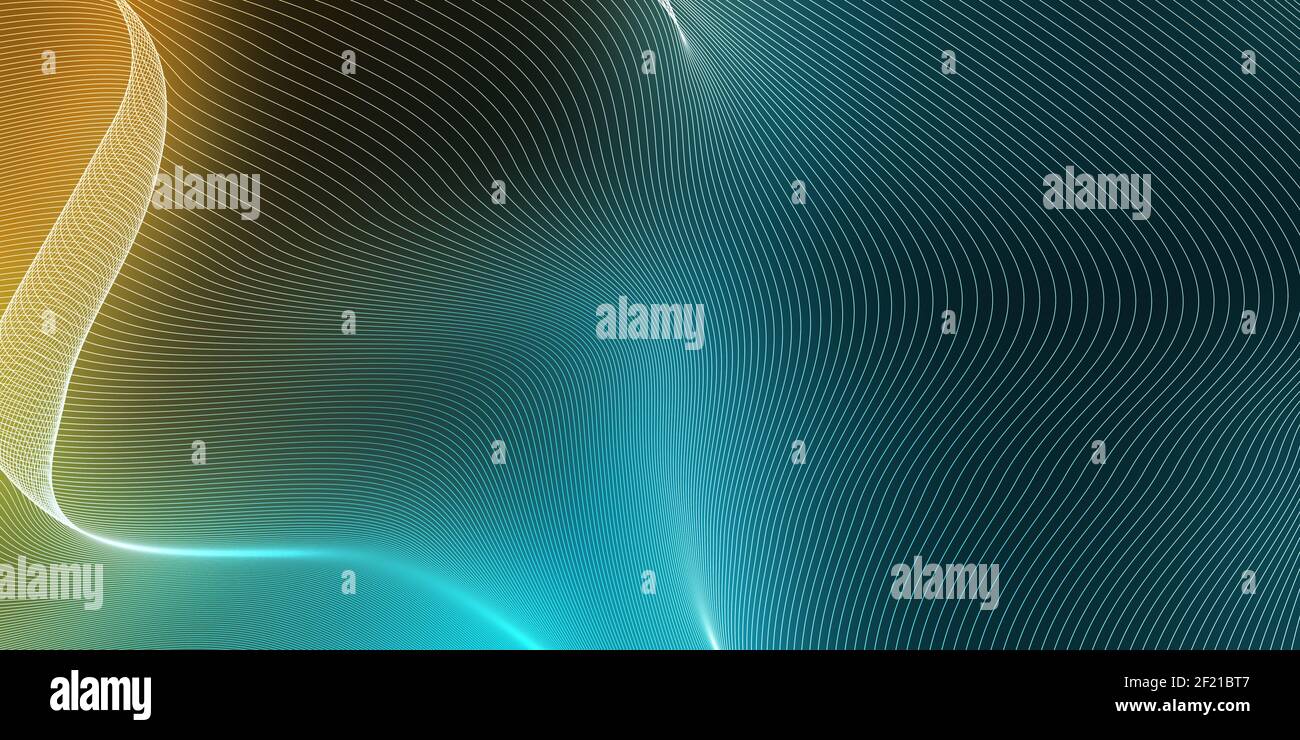 Flowing Energy Lines Stock Photo - Alamy