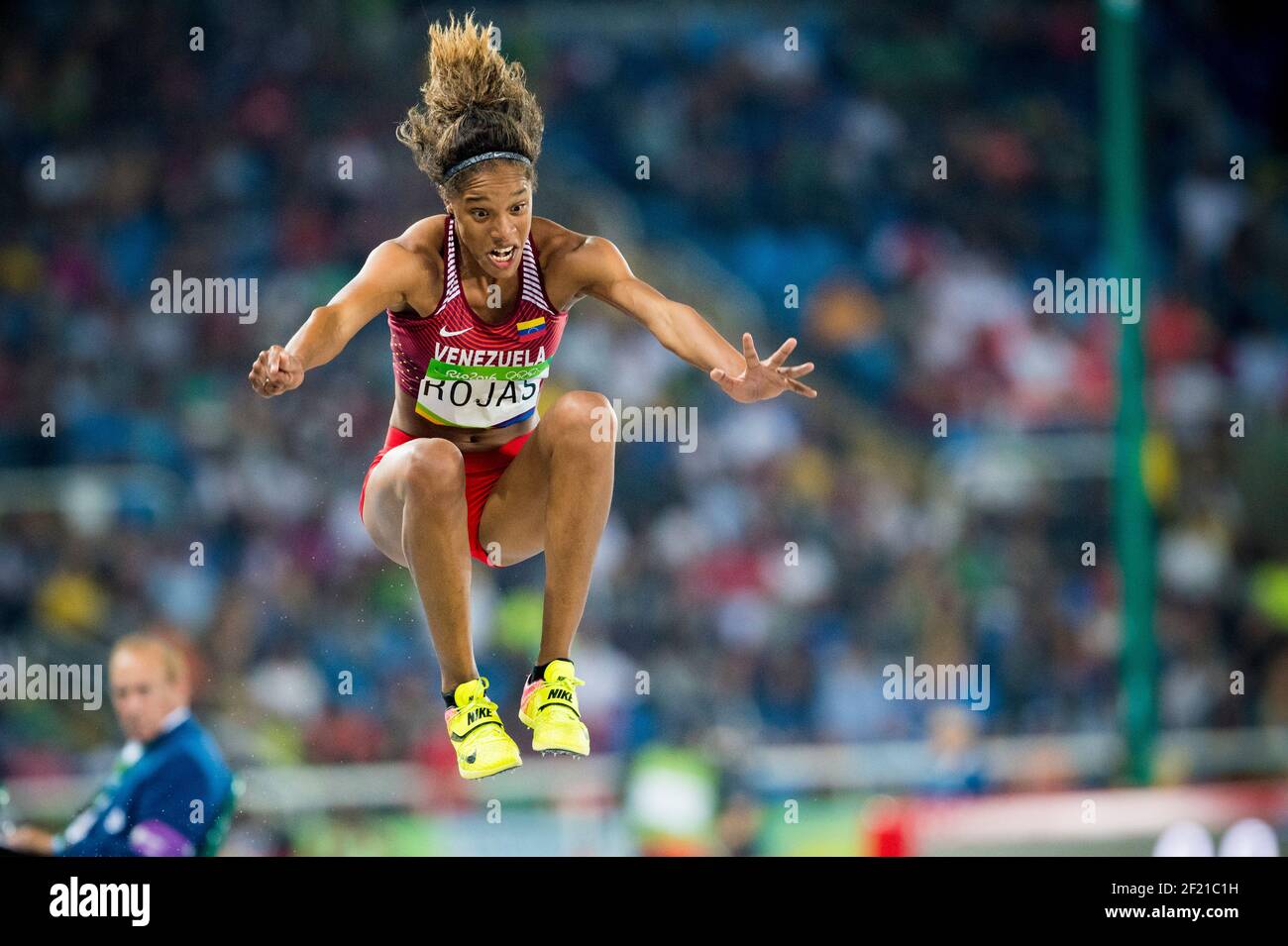 Yulimar ROJAS (VEN) competes in Women's Triple Jump during the Olympic ...
