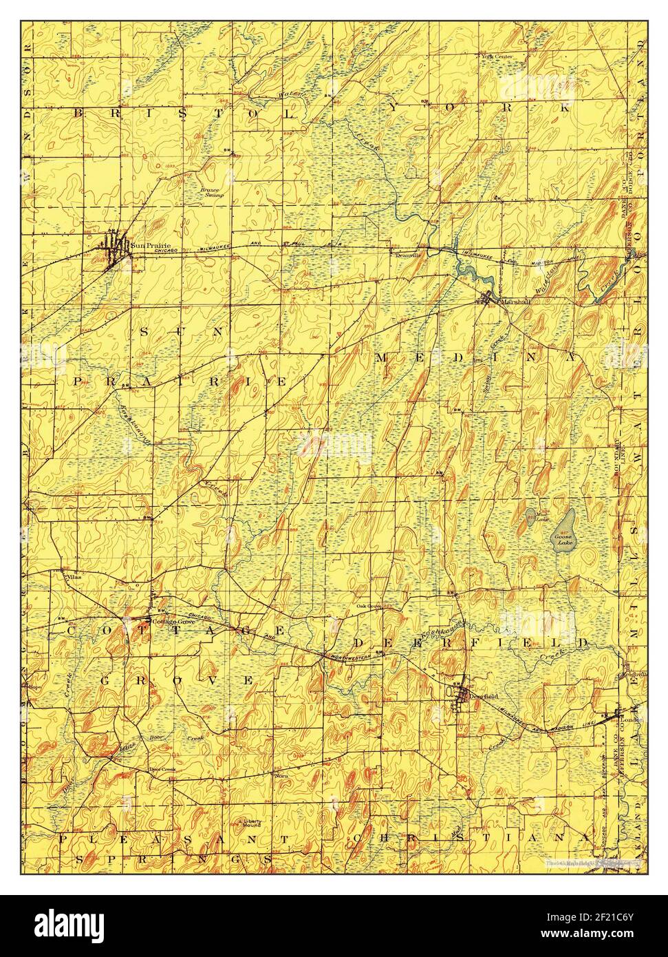 Sun prairie map hi-res stock photography and images - Alamy