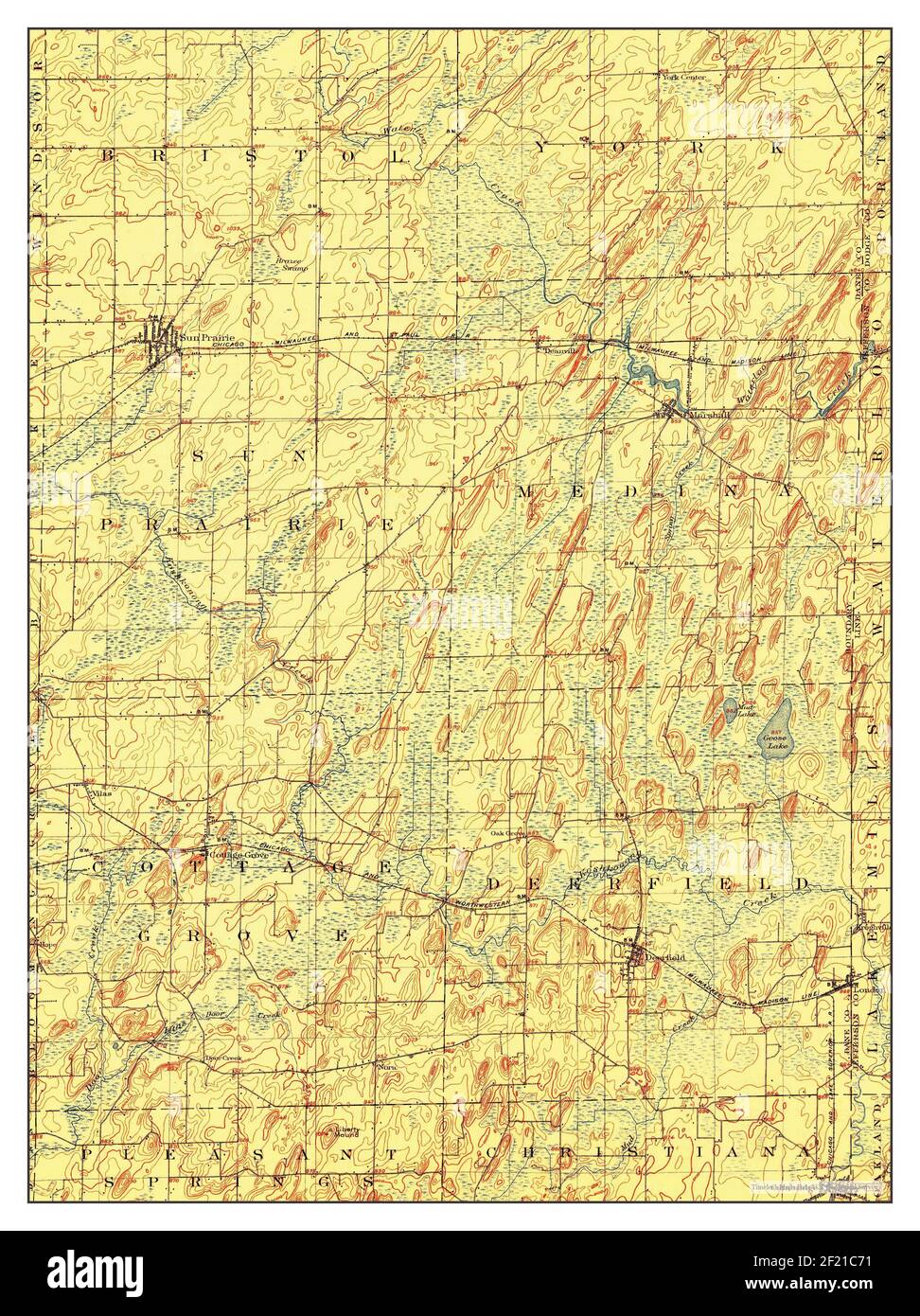 Sun prairie map hi-res stock photography and images - Alamy
