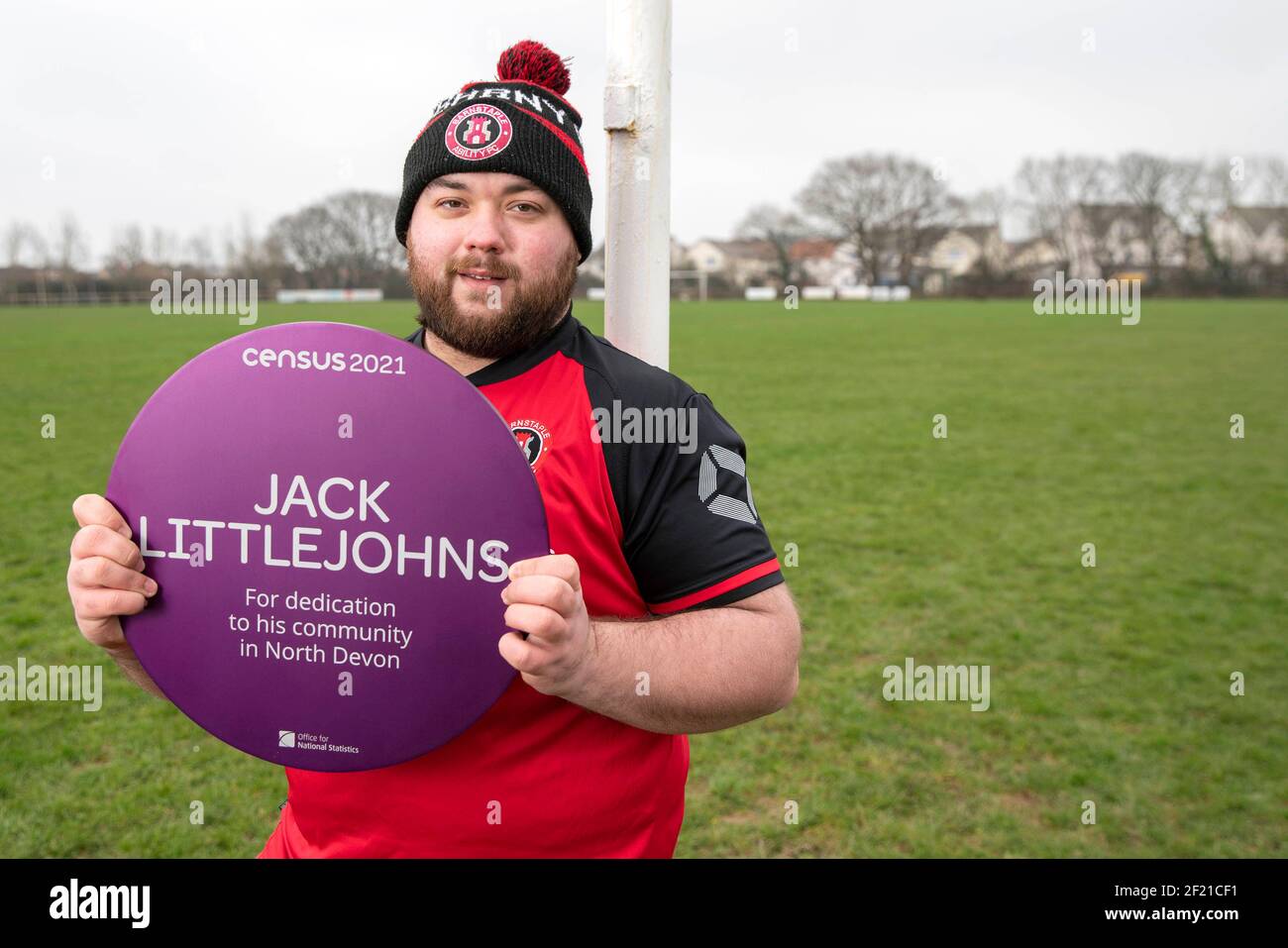 EDITORIAL USE ONLY Jack Littlejohns receives a Census Community Hero ...