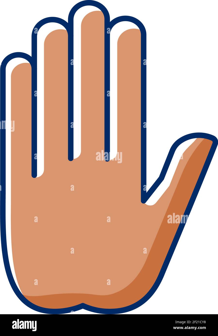 Dark skin hand gesture Stock Vector Images - Alamy