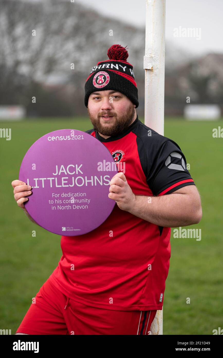 EDITORIAL USE ONLY Jack Littlejohns receives a Census Community Hero ...