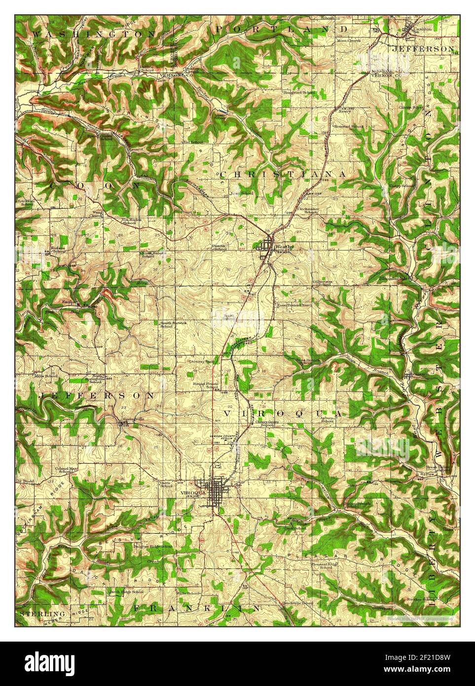 Map of viroqua hi-res stock photography and images - Alamy