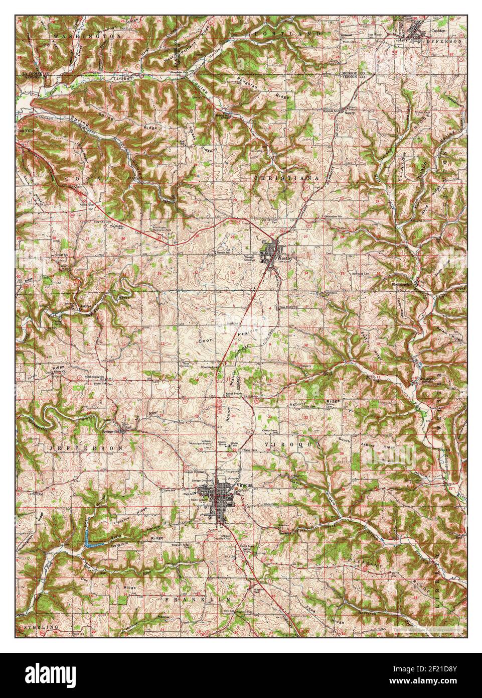 Map of viroqua hi-res stock photography and images - Alamy