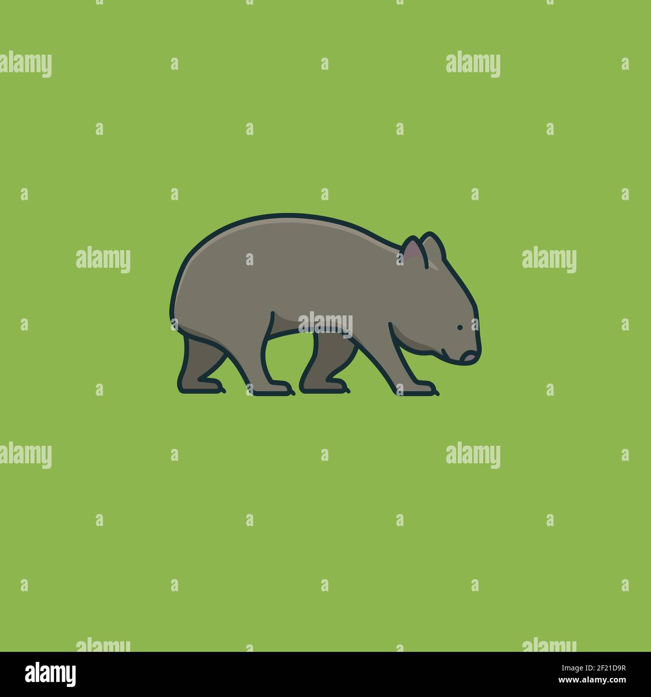 Wombat vector illustration for Wombat Day on October 22 Stock Vector ...