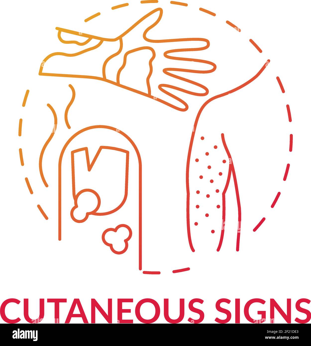 Cutaneous signs concept icon Stock Vector Image & Art - Alamy