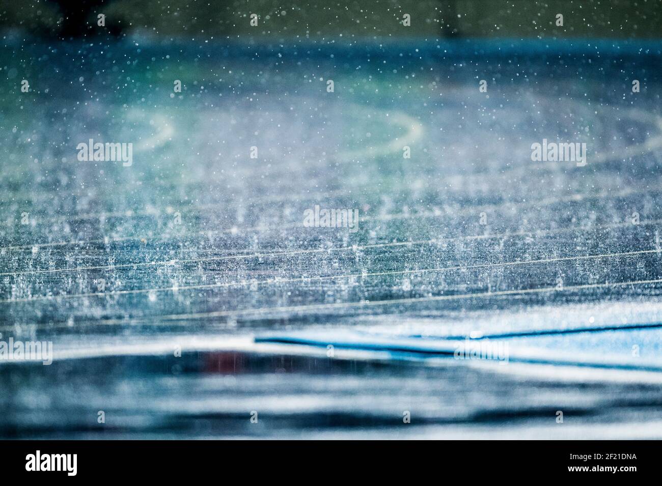 Rain on the Olympic Stadium during the Olympic Games RIO 2016 ...