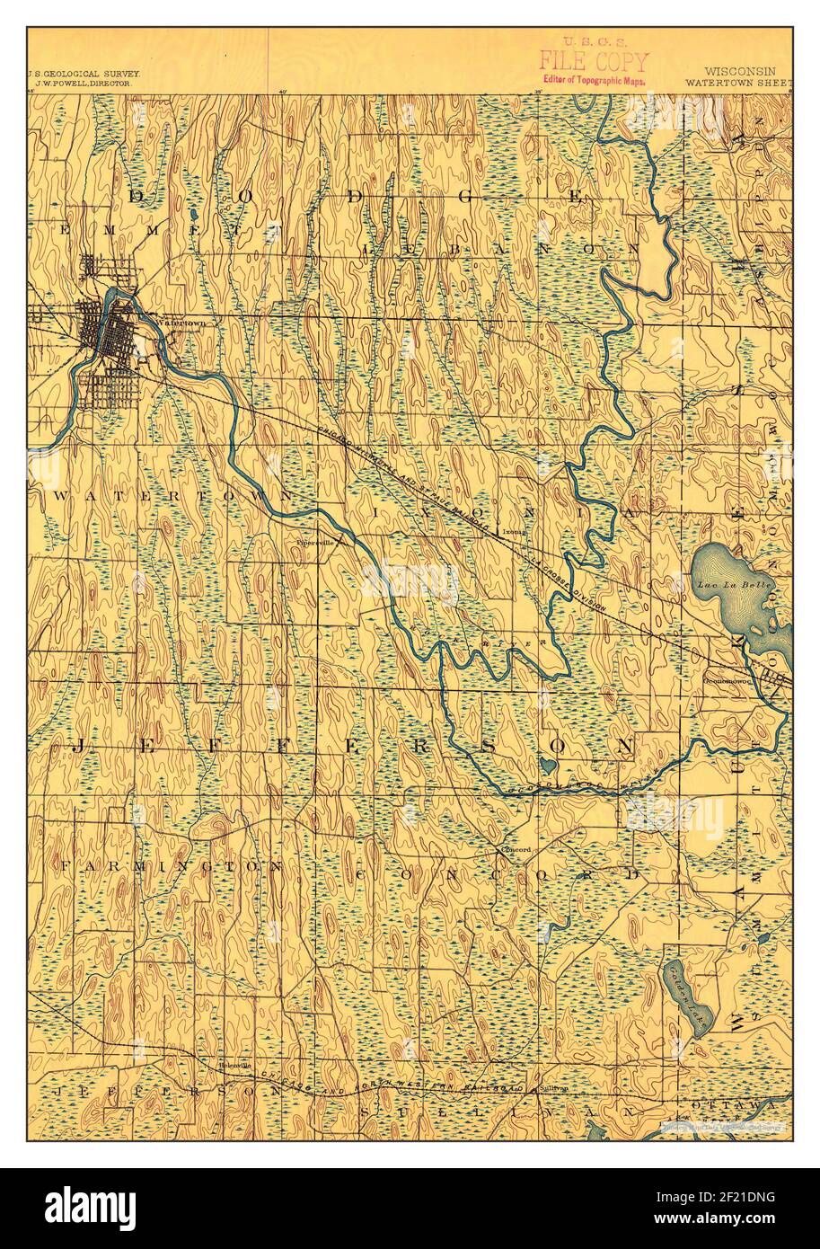 Map of watertown Cut Out Stock Images & Pictures - Alamy