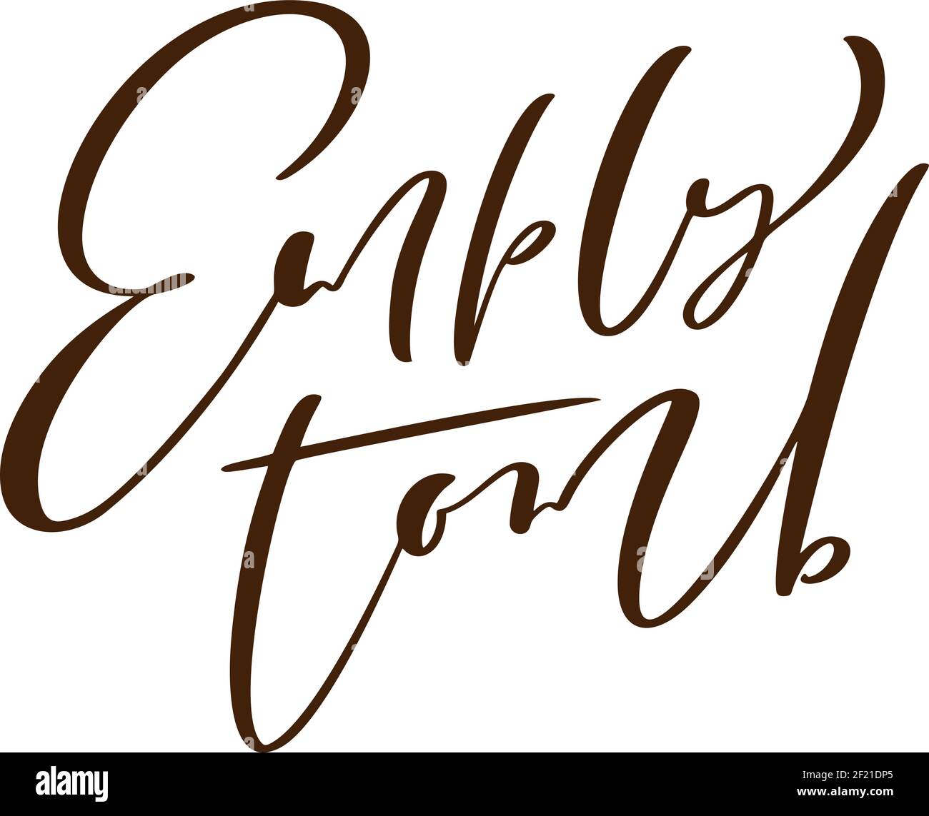 Empty tomb Easter Hand drawn Calligraphy lettering Vector text. Christ ...