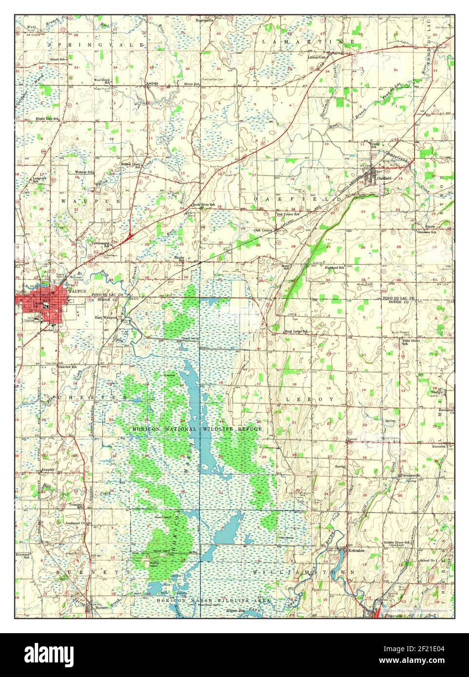 Map of waupun Cut Out Stock Images & Pictures - Alamy