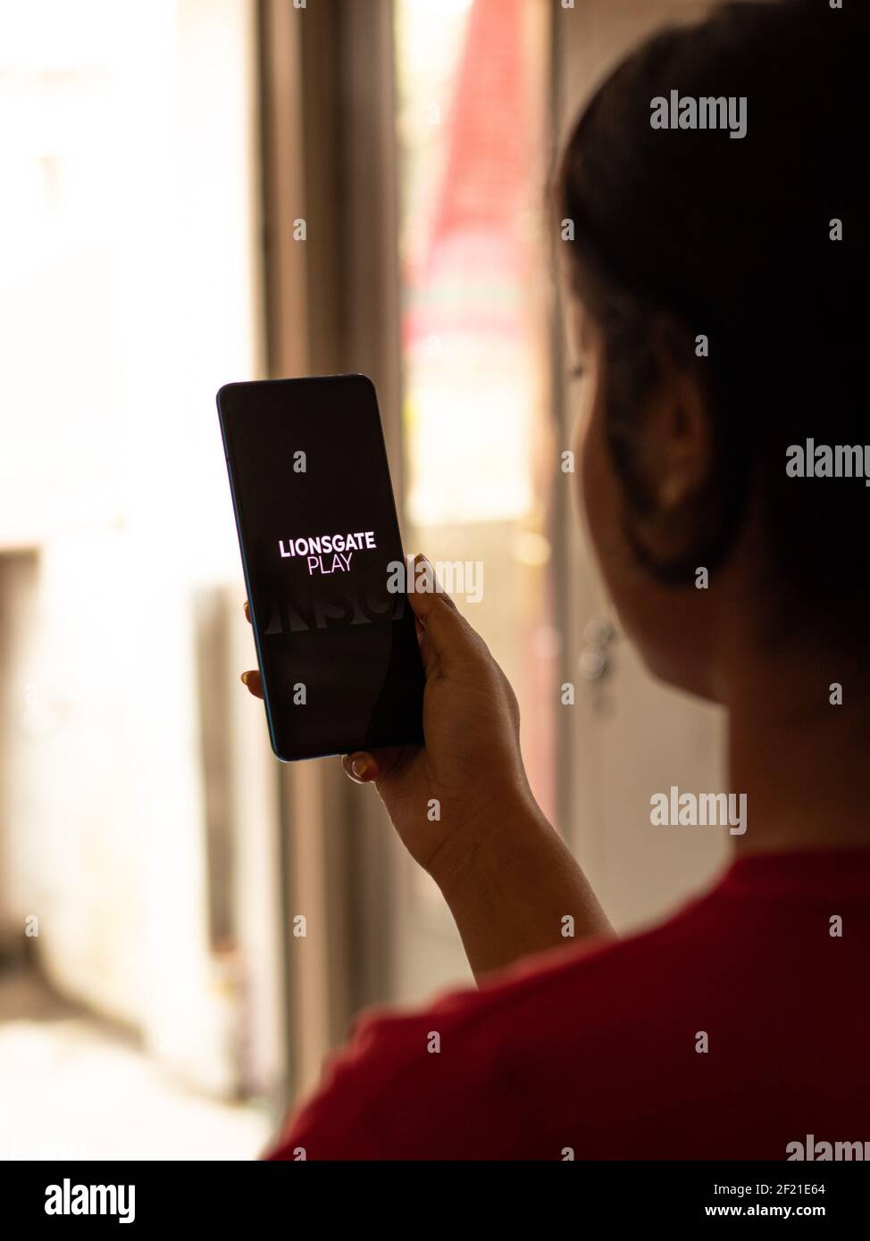Assam, india - March 10, 2021 : Lionsgate Play logo on phone screen ...