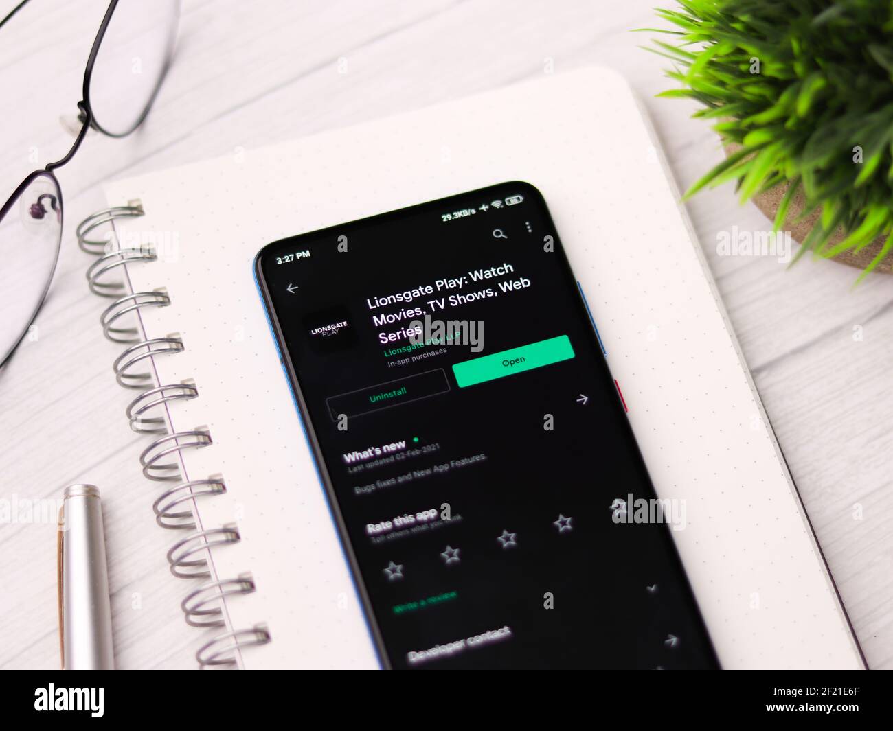 Assam, india - March 10, 2021 : Lionsgate Play logo on phone screen ...