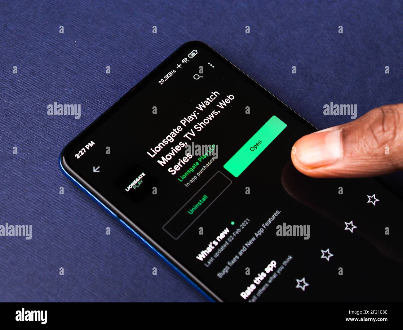 Assam, india - March 10, 2021 : Lionsgate Play logo on phone screen ...