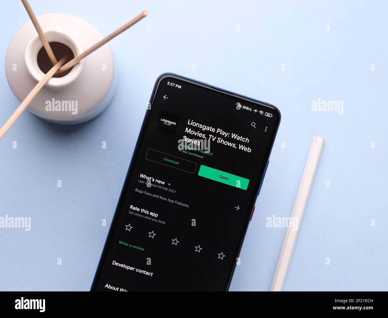 Assam, india - March 10, 2021 : Lionsgate Play logo on phone screen ...