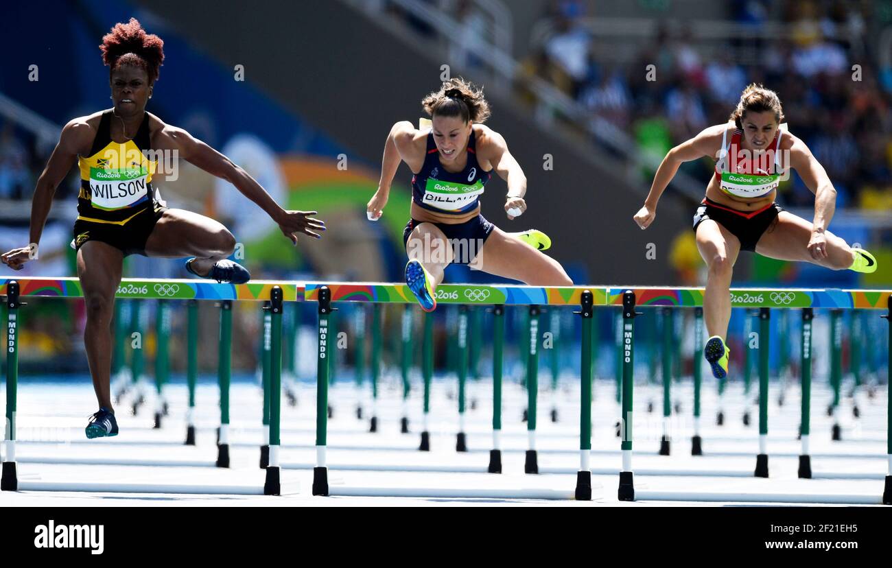 France's Cindy Billaud competes in Athletics Women's 100m Hurdles ...