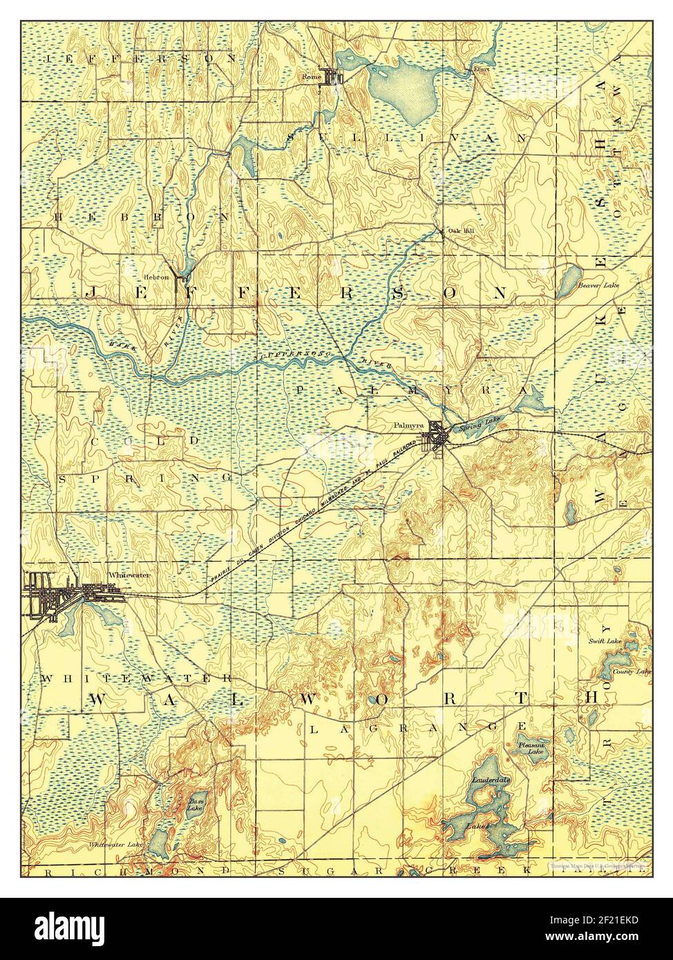 Map of whitewater wisconsin hi-res stock photography and images - Alamy