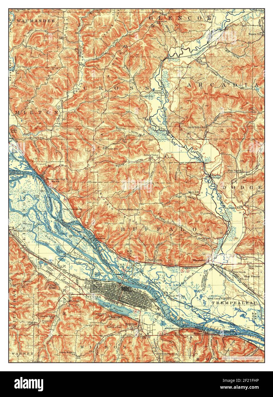 Map of winona hi-res stock photography and images - Alamy