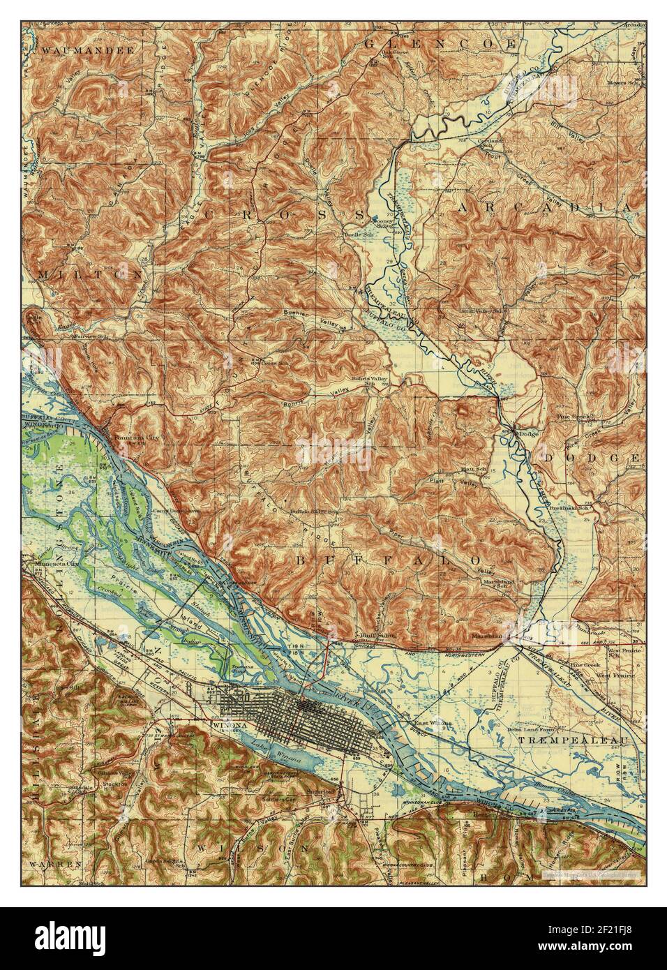 Map of winona hi-res stock photography and images - Alamy