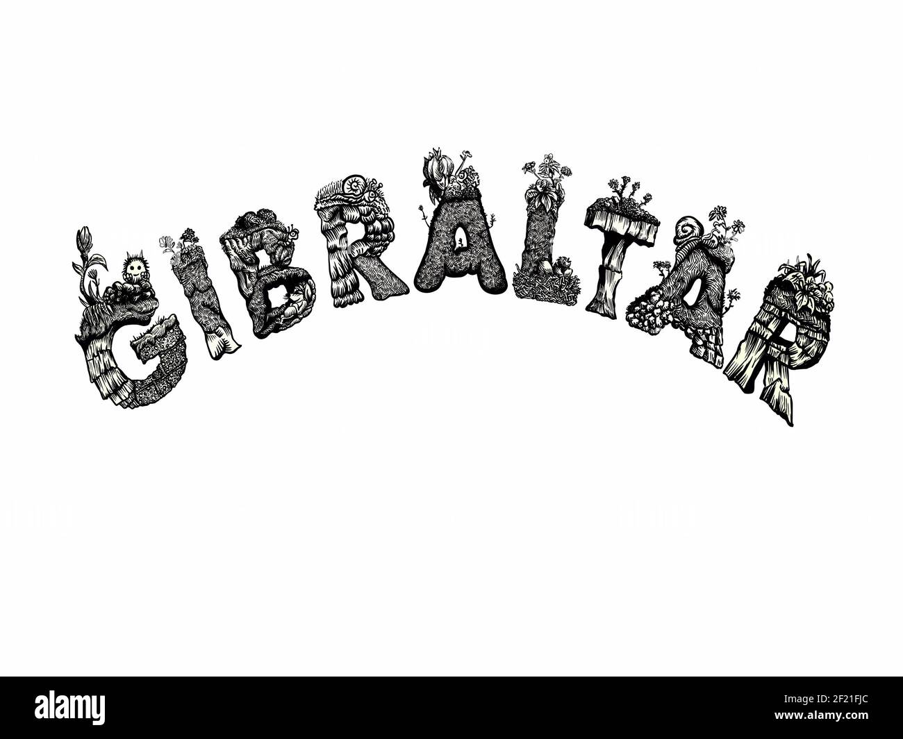 Serene black white line Cut Out Stock Images & Pictures - Alamy